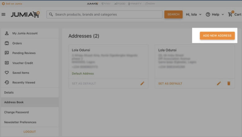 How to Add or Manage Your Shipping Address on Jumia - Jumia Insider